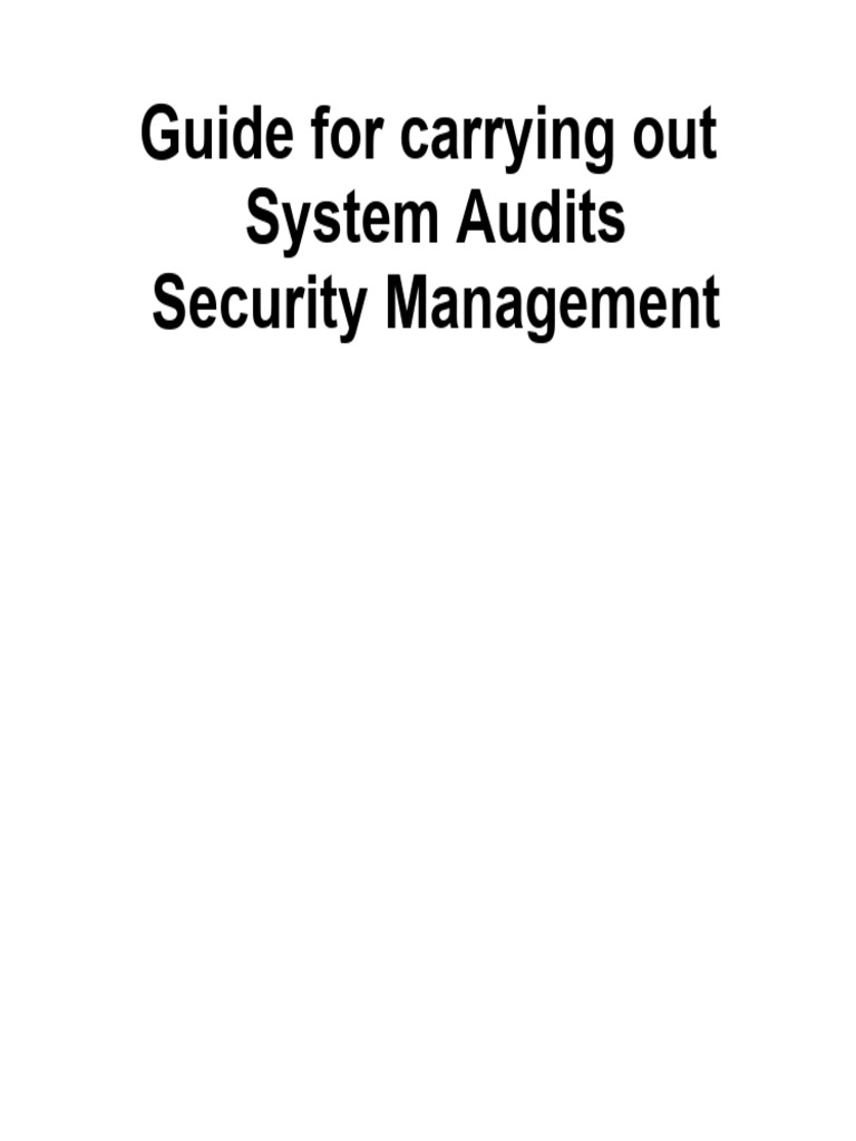 Guide For Safety and Health Audits at Work | PDF | Occupational Safety ...