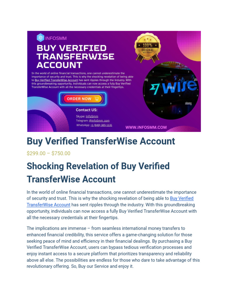 6buy Verified TransferWise | PDF | Wire Transfer | Payments