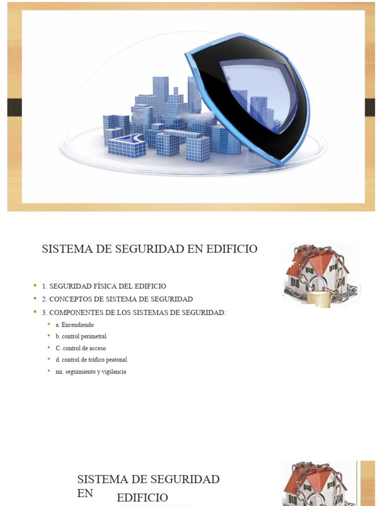 TEMA 5 Sistema de Seguridad Del Edificio | PDF | Circuito cerrado de televisión | Autenticación