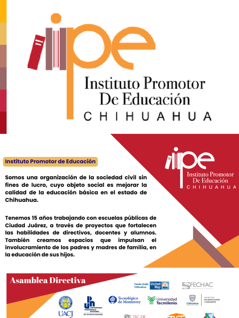 Presentación IPE | PDF | Educación primaria