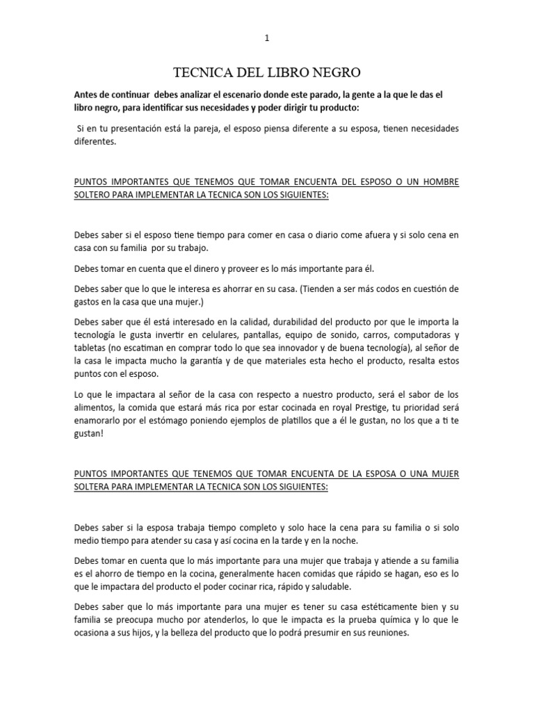 TECNICA DEL LIBRO NEGRO 2019 Ok | PDF | Estufa de cocina | Carne