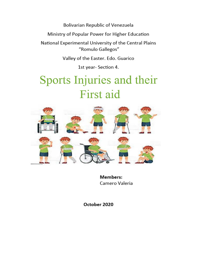 Sports Injuries and Their First Aid | PDF | Wound | Burn