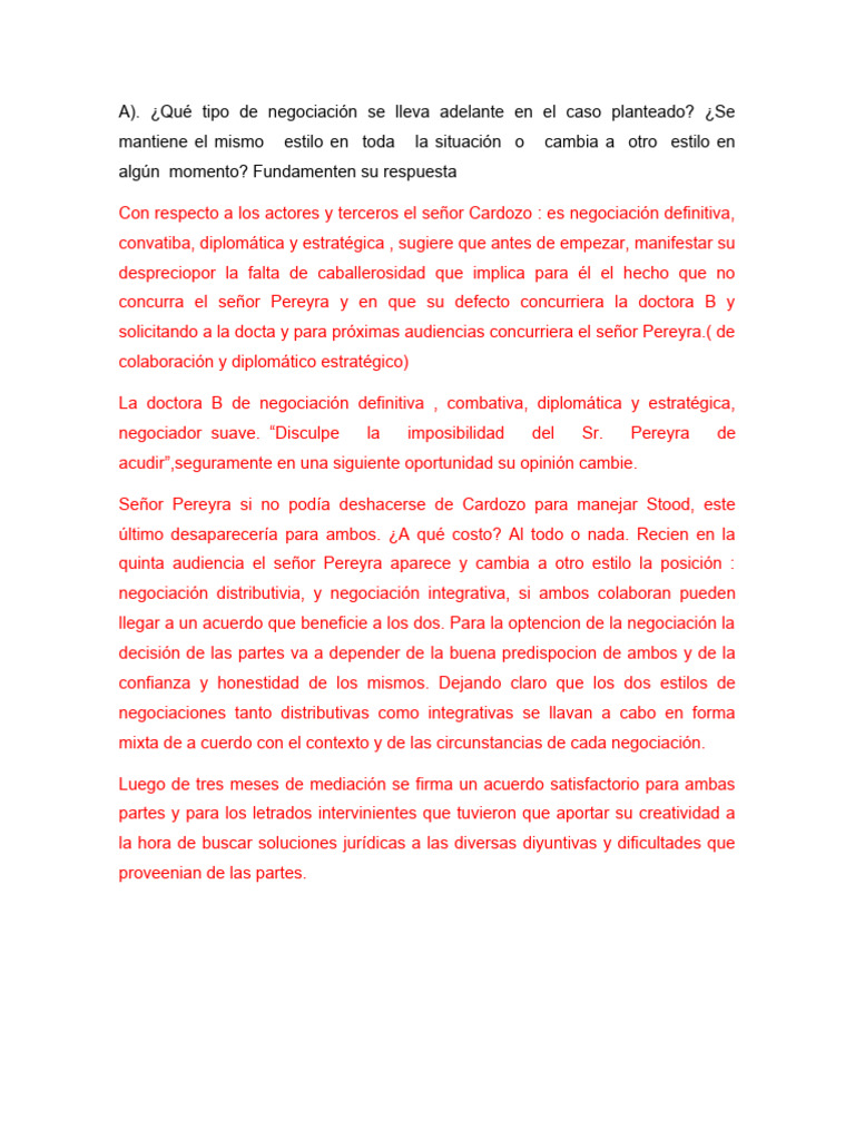 TP2 Mediacion, Arbitraje y Negociacion | PDF | Negociación | Business