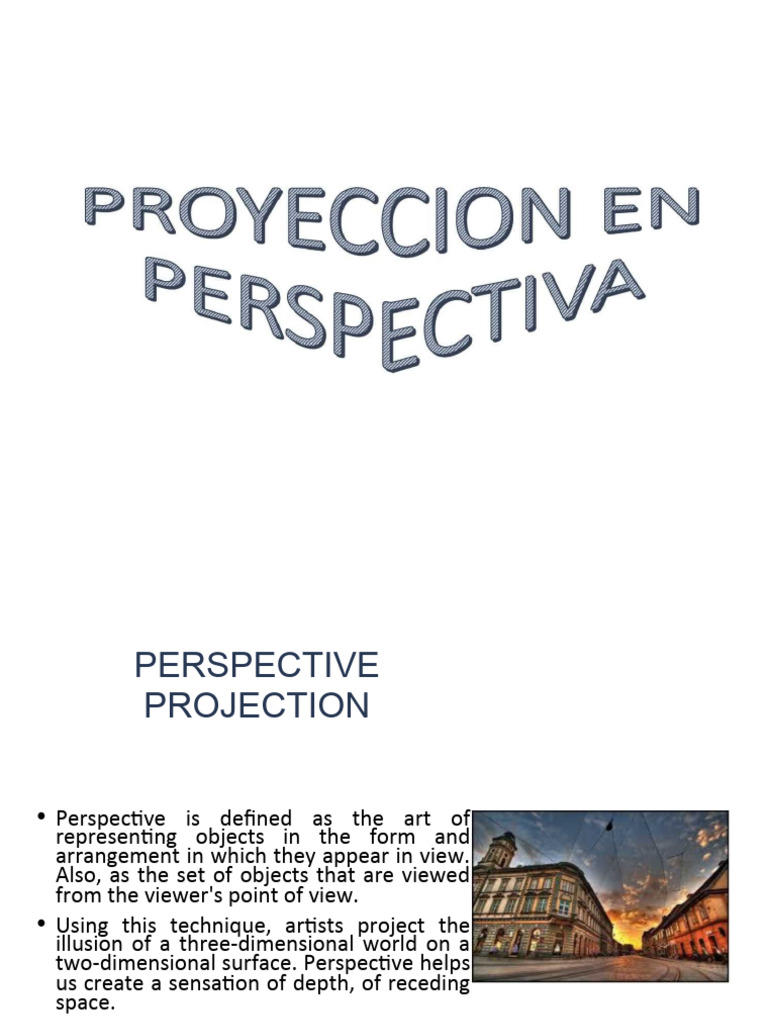 Perspective Projection Pdf Perspective Graphical Geometry
