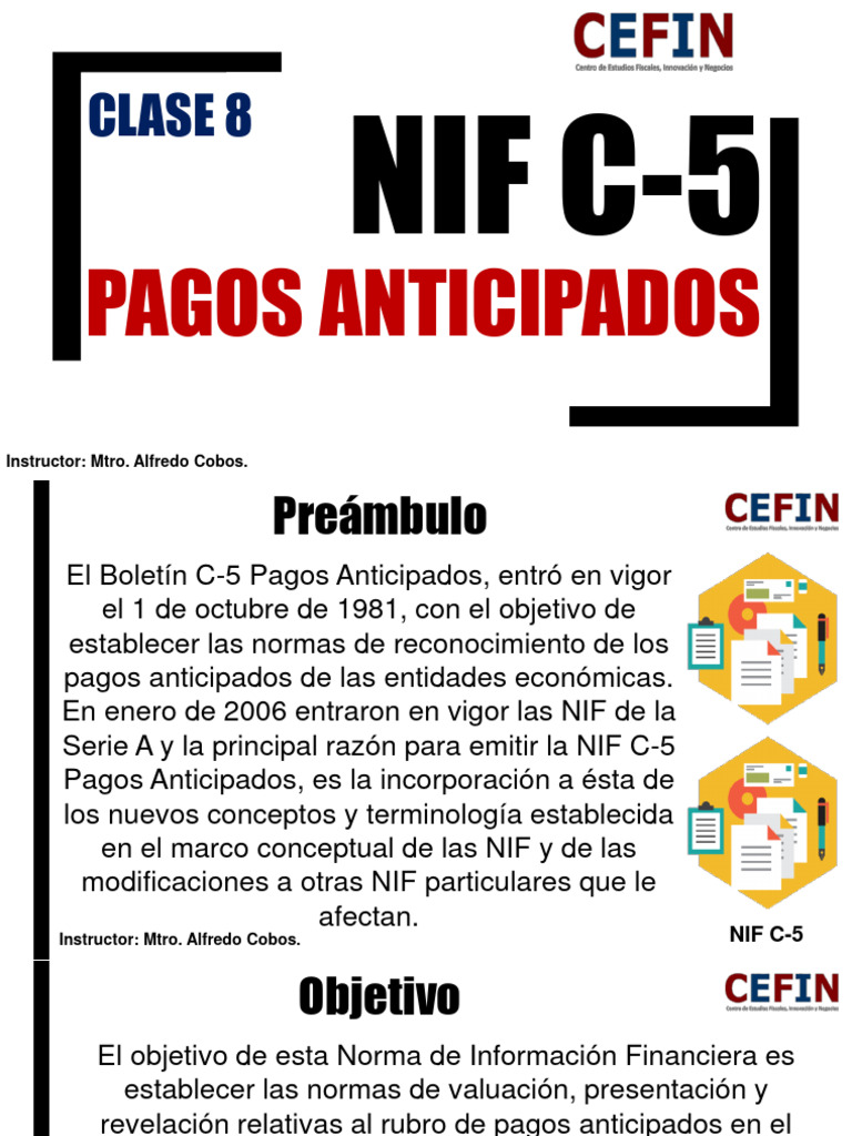 S NIF C5 - Clase 08 - Material | Descargar gratis PDF | Economias