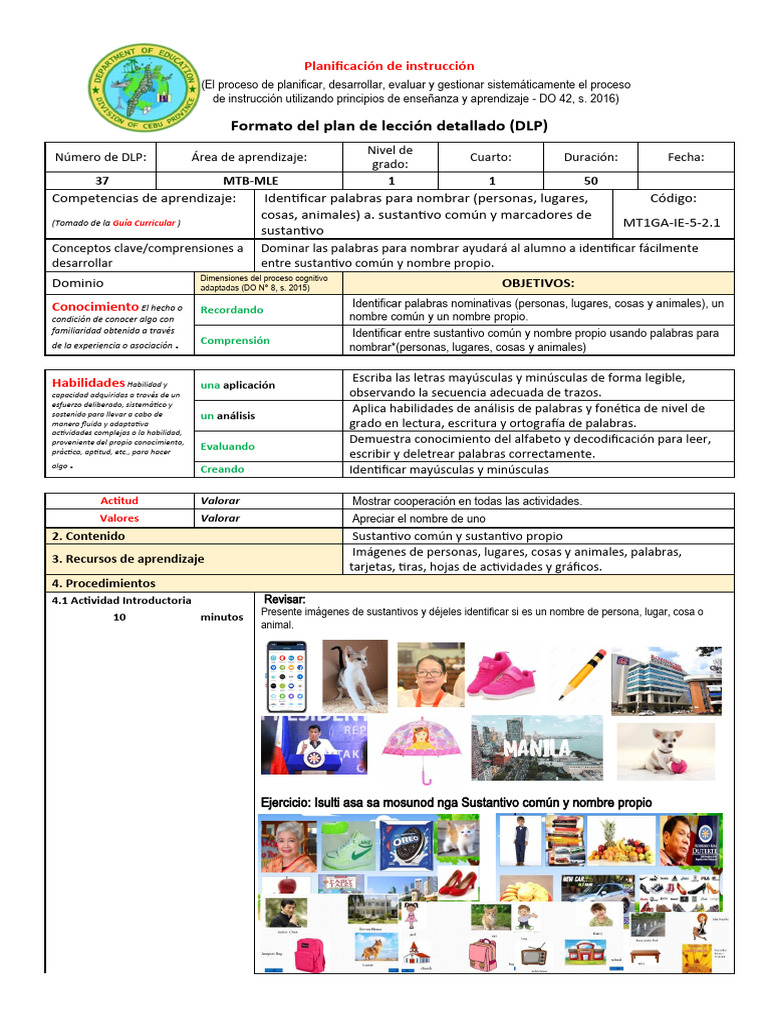 Comprender La Diferencia: Enseñar Nombres Comunes y Propios | PDF ...