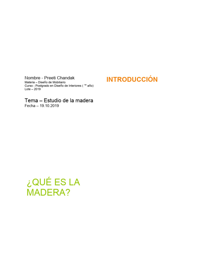 MADERA | PDF | Madera | Carpintería