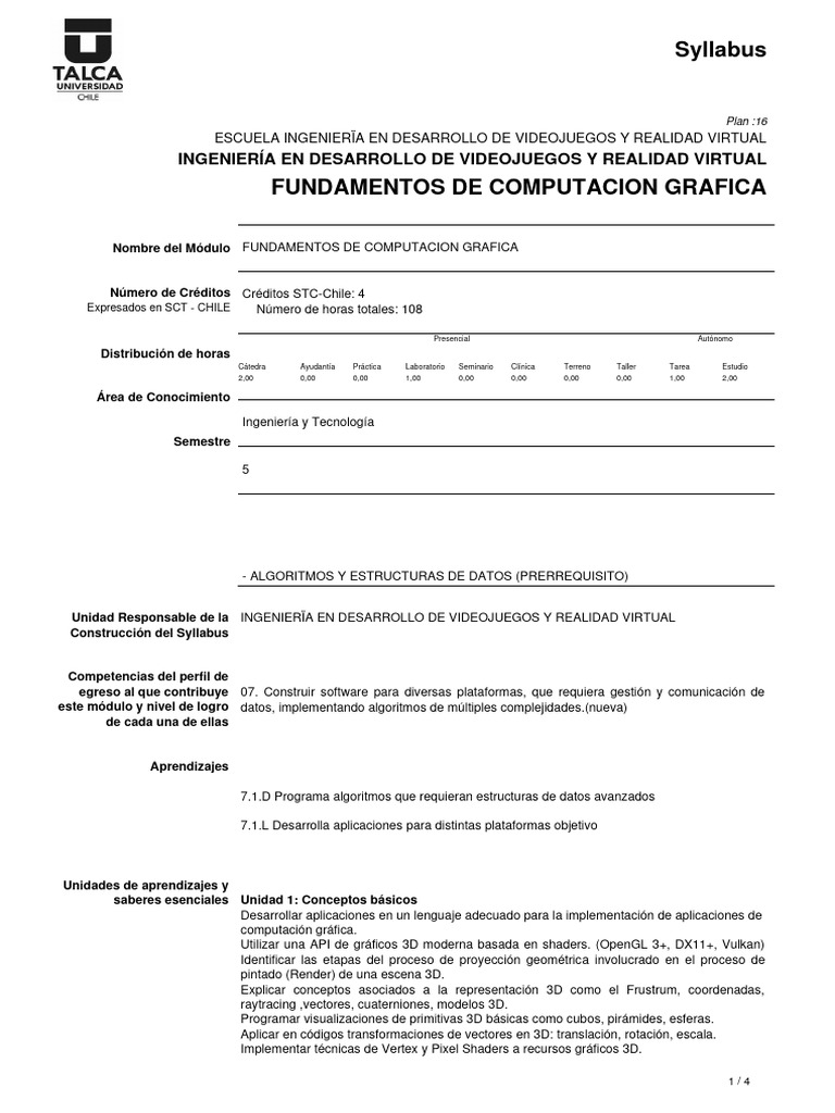 Fundamentos de Computacion Grafica-2023 | PDF | Maestros | Ciencias de la Computación