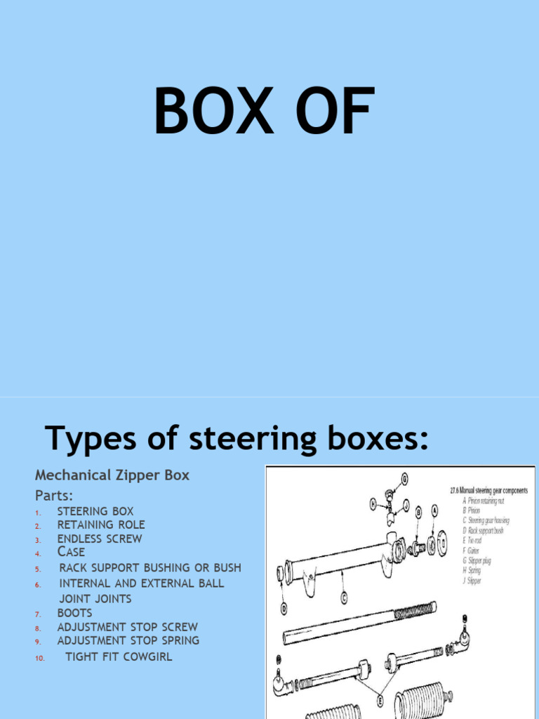 Hidraulic Direcction Box | Download Free PDF | Steering | Pump