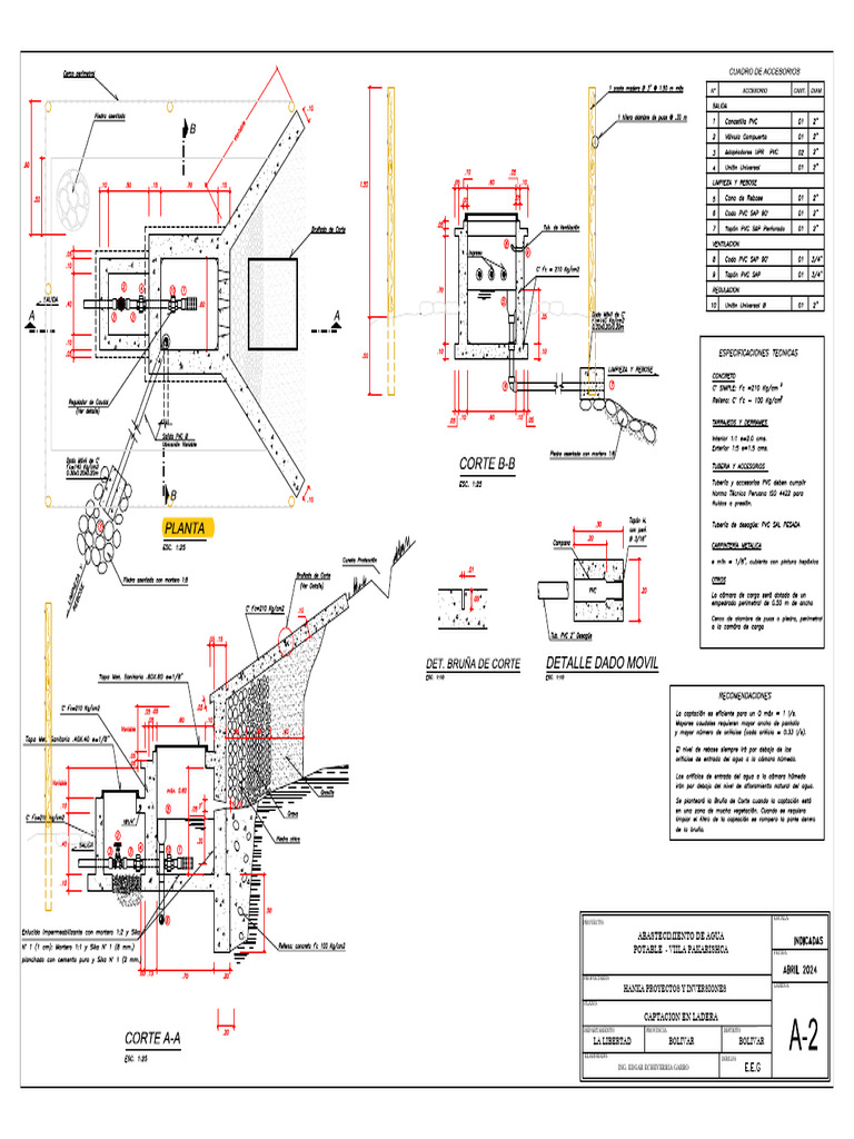 CAPTACION LADERA-Model | PDF