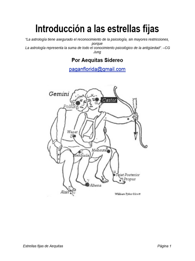 Folleto de Estrellas Fijas PDF | PDF | Zodíaco | Astrología