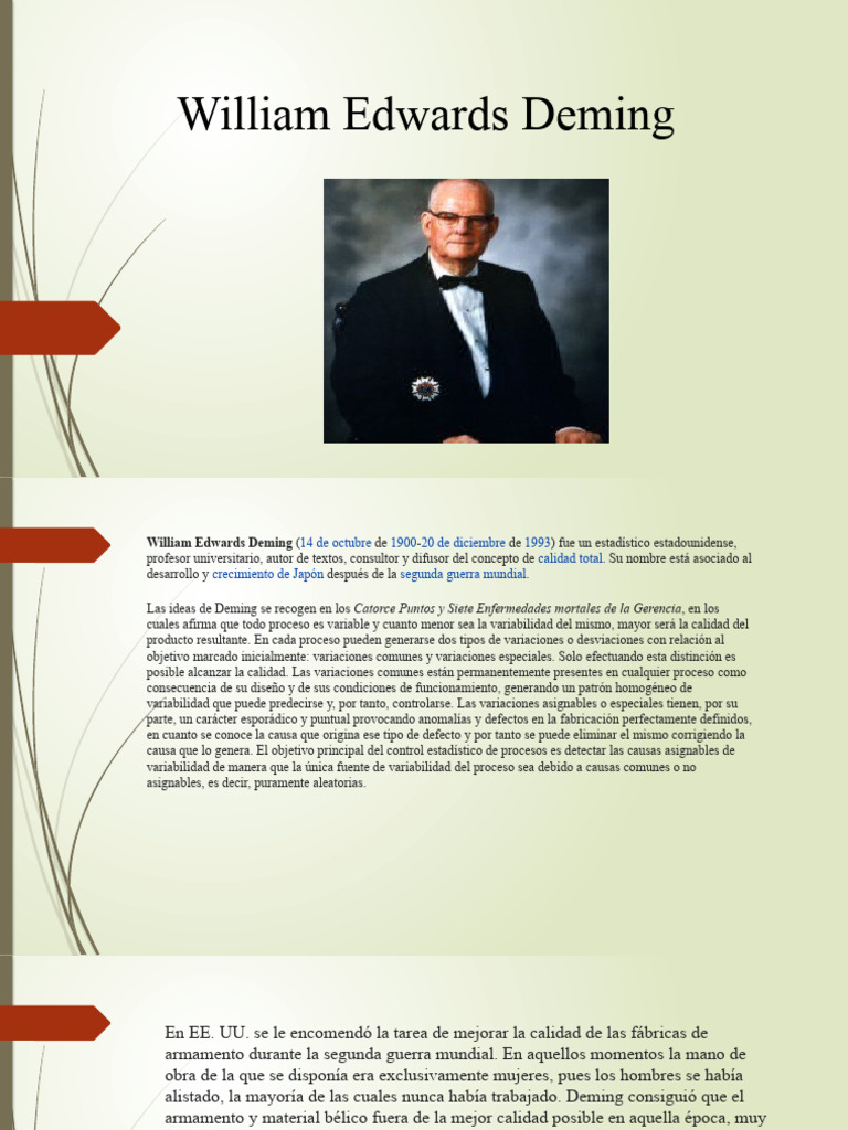 William Edwards Deming | PDF