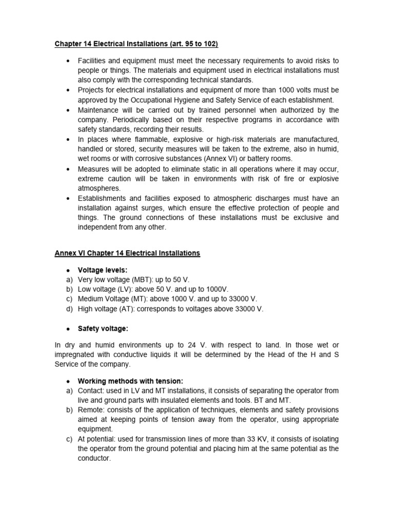 Chapter 14 Electrical Installations | PDF | Insulator (Electricity) | Electrical Wiring