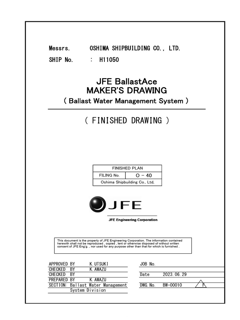 Ballast Water Management System Plan | PDF | Valve | Manufactured Goods