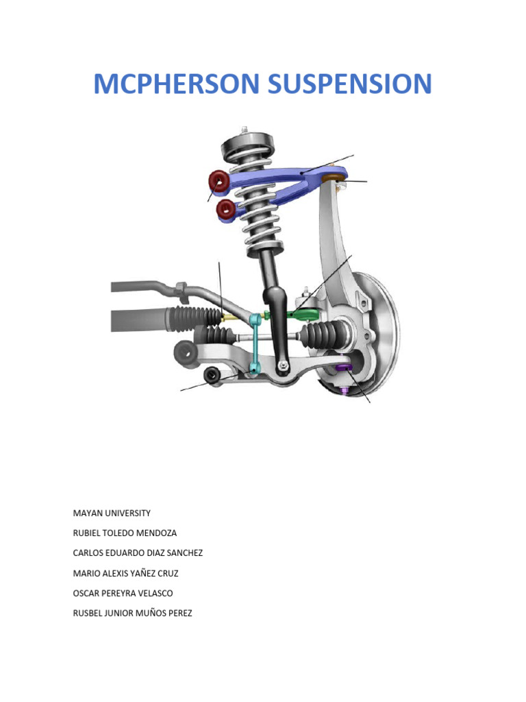 Mcpherson Suspension Manual | PDF | Axle | Steering