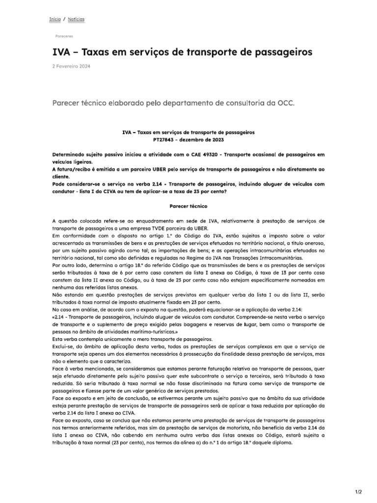 Iva TI TVDE | PDF