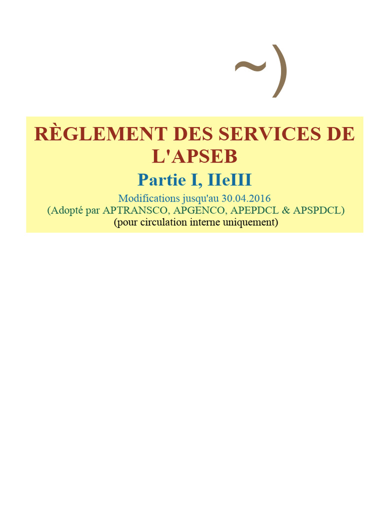 Règlement APSEB: Modifications 2016 | PDF | Salaires | Service civil
