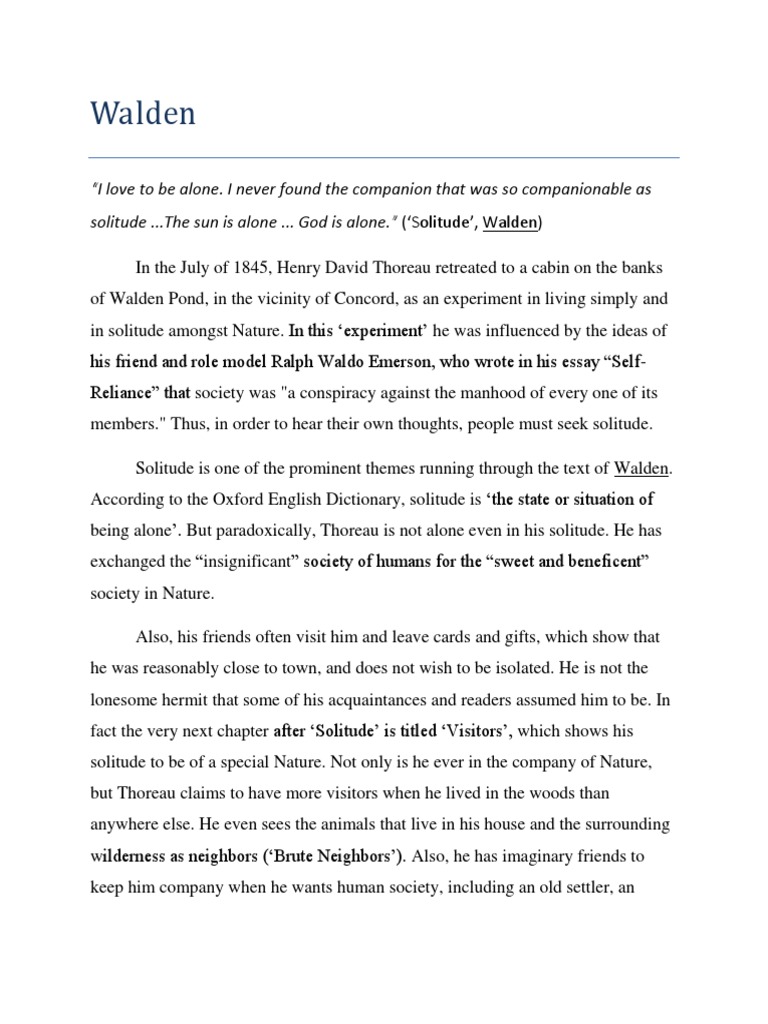 Walden | Download Free PDF | Walden | Henry David Thoreau