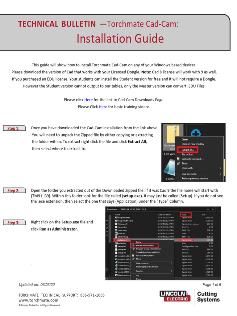 Torchmate Cad-Cam Installation Guide | PDF | Computer File | Usb