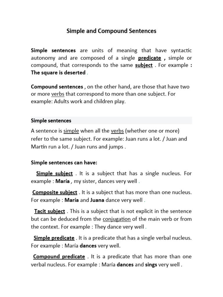 Classification of Sentences | Download Free PDF | Subject (Grammar) | Verb