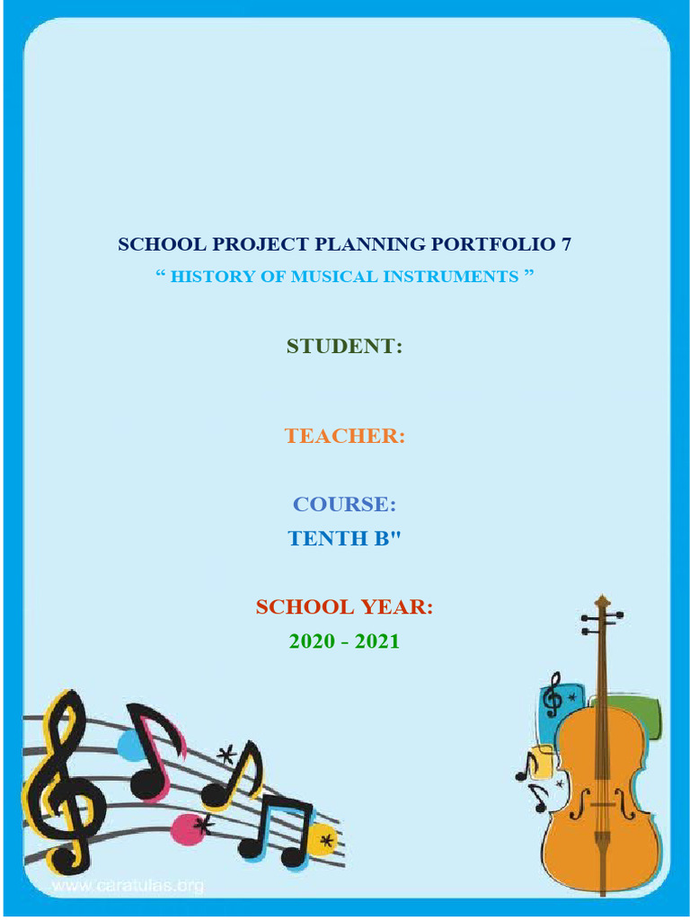 Musical Instruments Project Portfolio | Download Free PDF | String ...