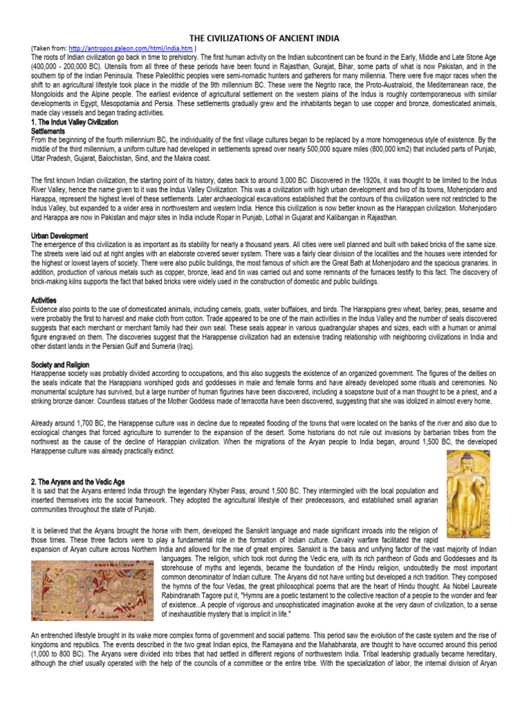 The Civilizations of Ancient India | PDF | Ashoka