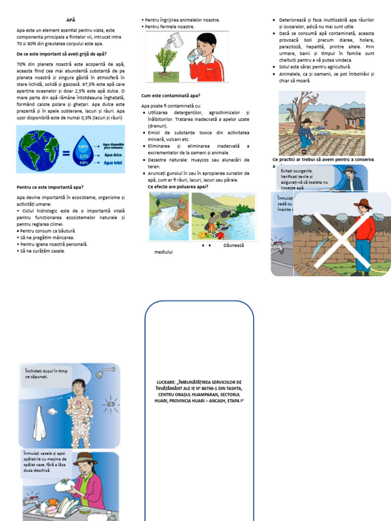 Triptic de Conservare A Apei | PDF
