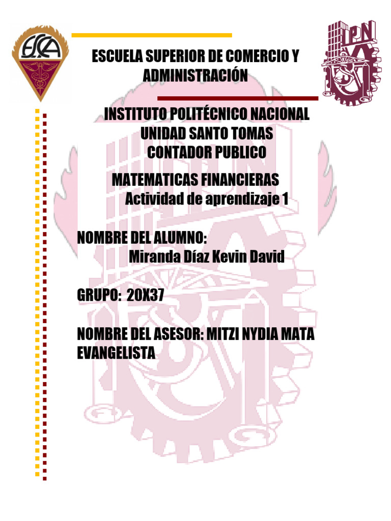 Act1 Miranda - Díaz - Kevin David - MF | PDF | Sector privado | Dinero