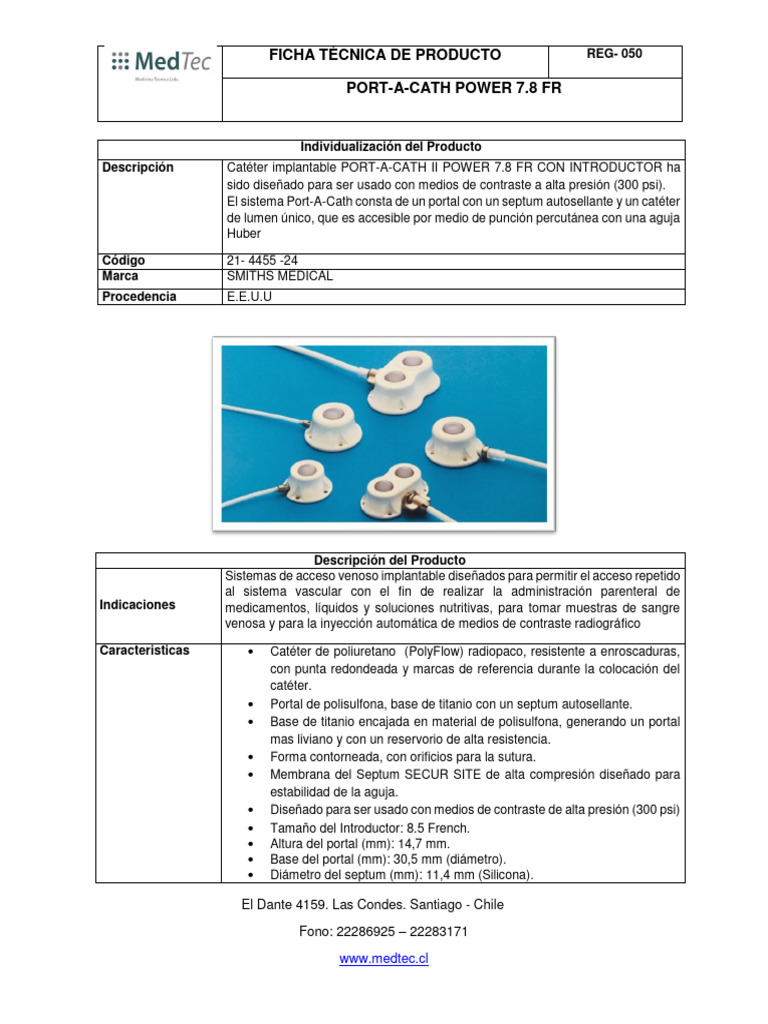 6430 - Port A Cath 78 | PDF | Tratamientos médicos