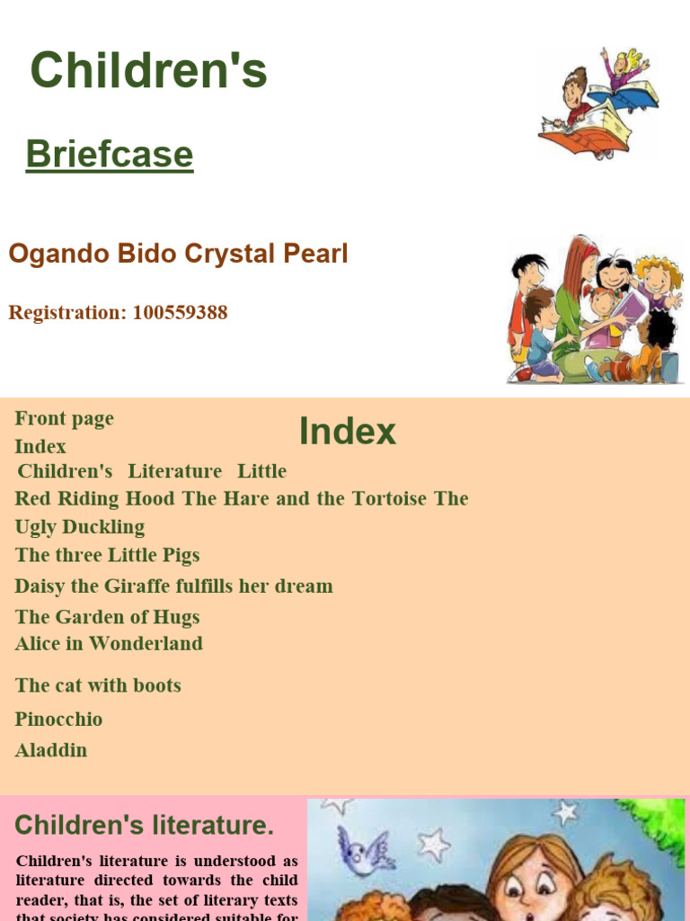 Children's Literature Portfolio | PDF | Children's Literature | Fable