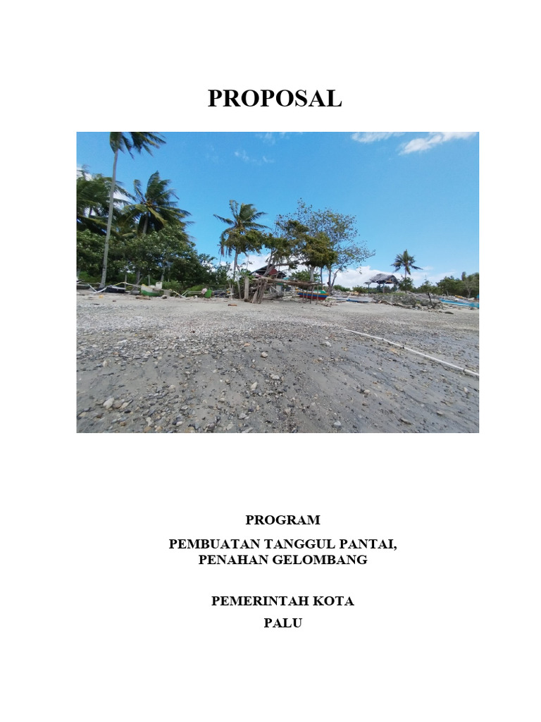 Tanggul Pantai Taipa Palu Utara | PDF