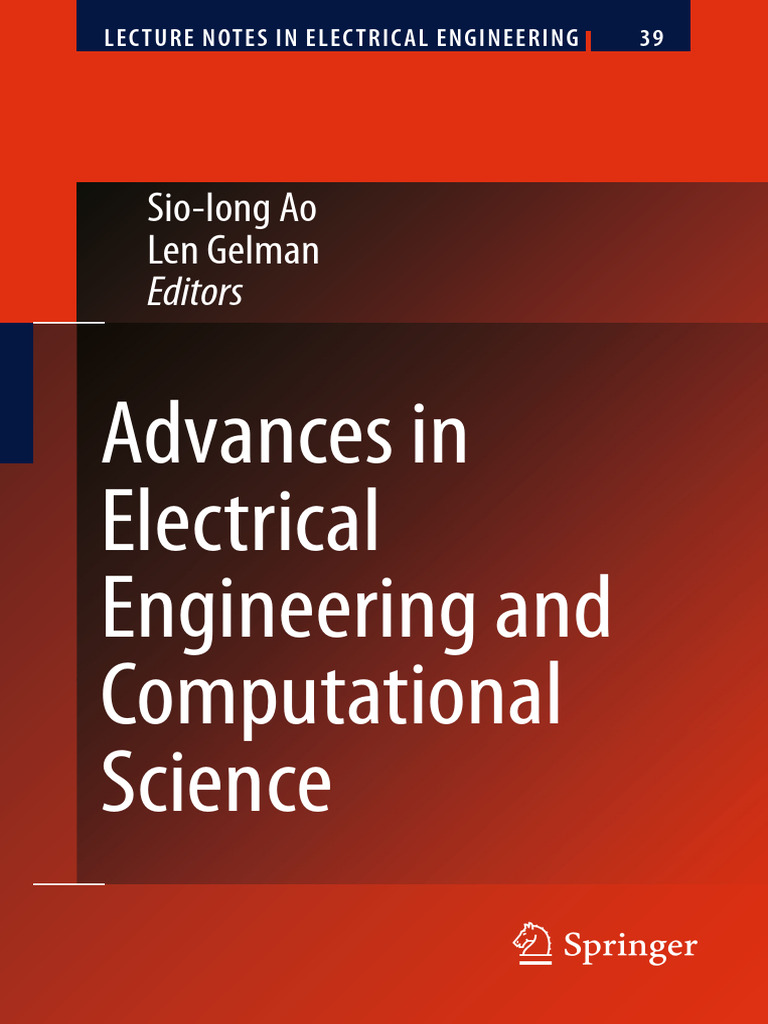 Sio-Iong Ao Len Gelman Editors: 1 Advances in Electrical Engineering and Computational Science ...