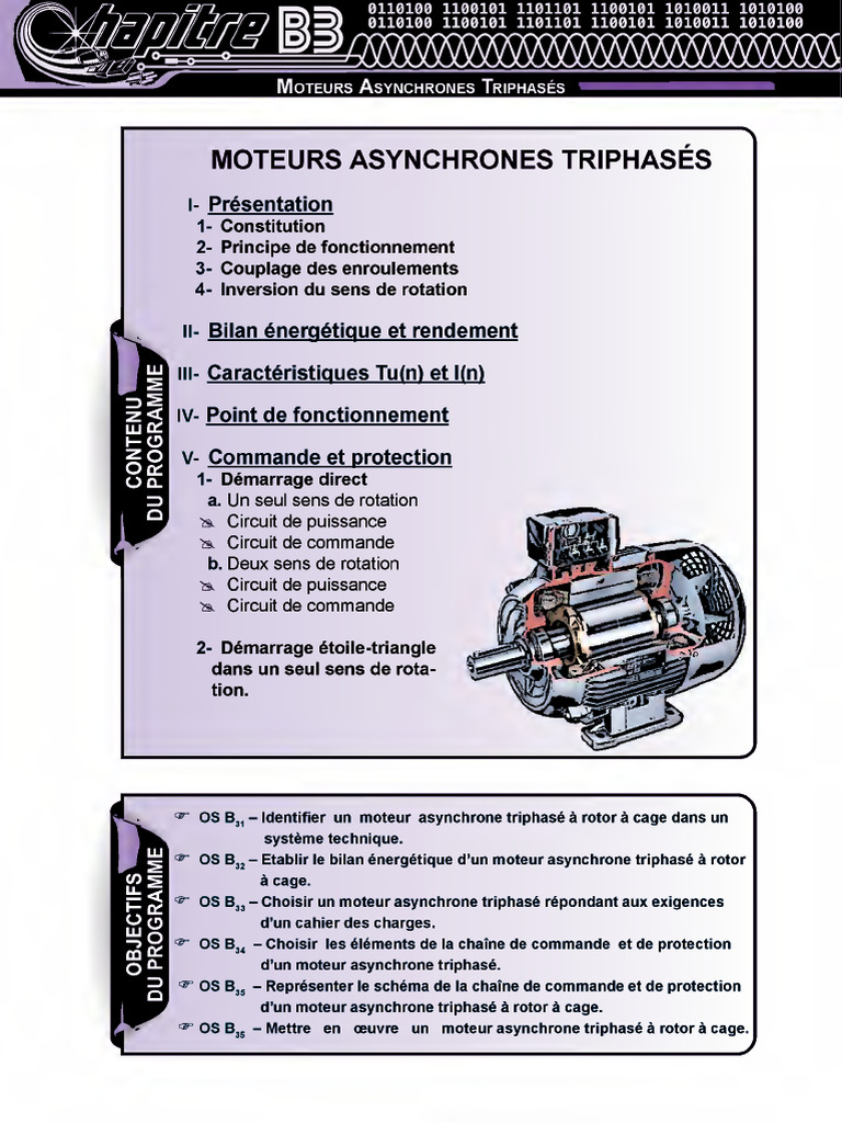 Electrotechnique Moteurs Asynchrones Triphasés | PDF