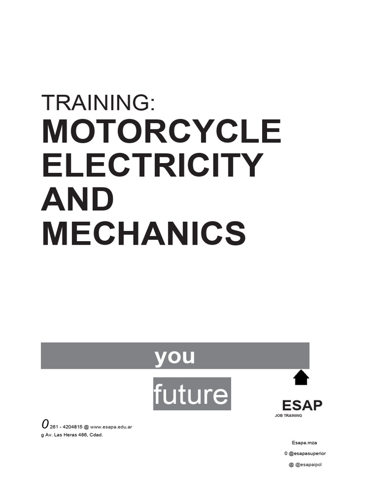 Motorcycle Mechanics and Electricity Manual | PDF | Internal Combustion Engine | Piston