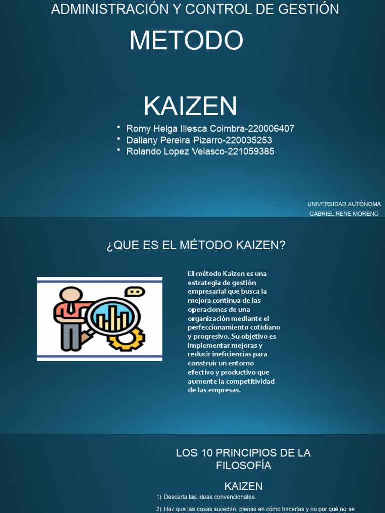 Grupo4-Metodo Kaizen | PDF | Lean Manufacturing | Economias