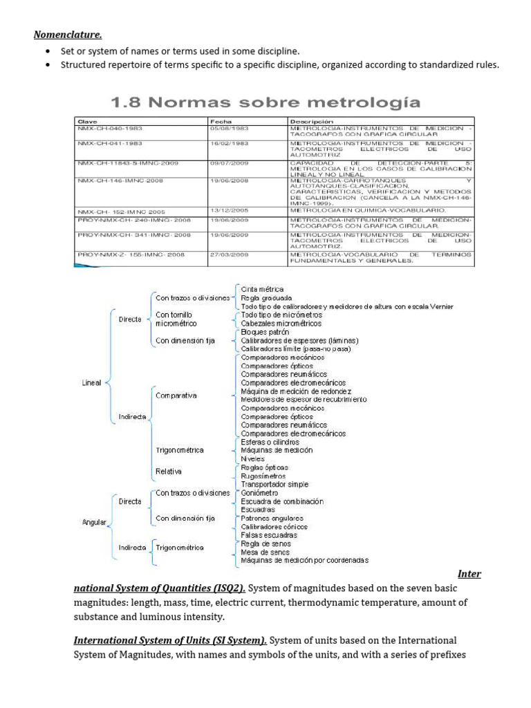Nomenclature and Mathematical Concepts | PDF | Measurement ...