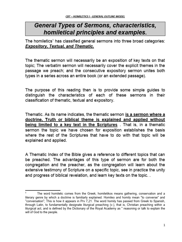 14 - Types - of - Sermons, - Characteristics - and - Their - Principles ...