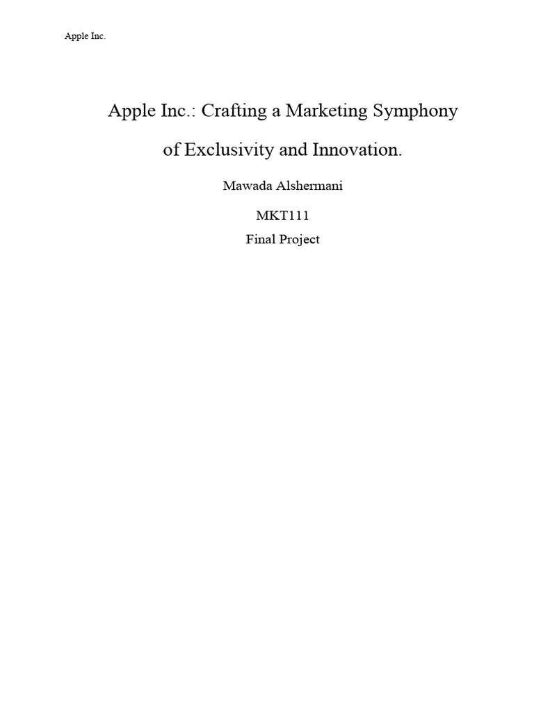 Apple Inc | PDF | Apple Inc. | Brand