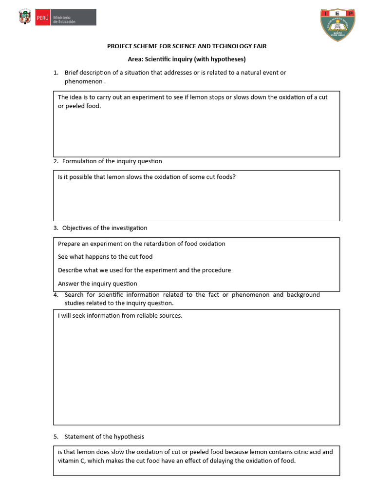 Science Fair Project Guide | PDF | Experiment | Hypothesis