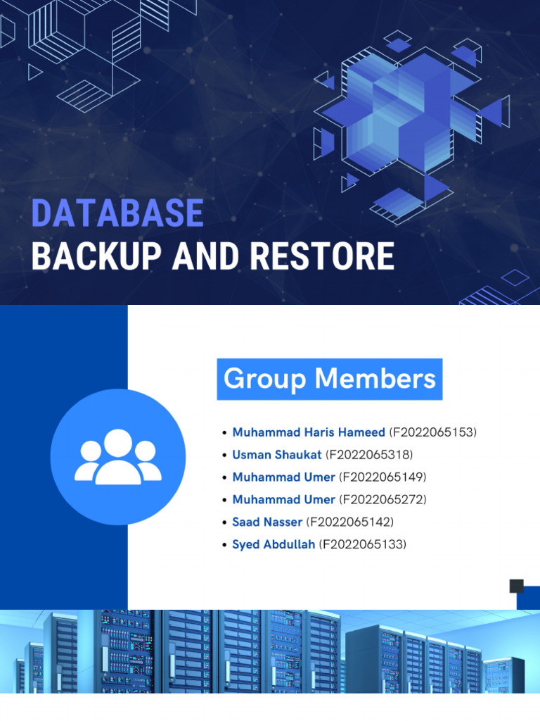 Database Backup and Restore - 2 PDF | PDF