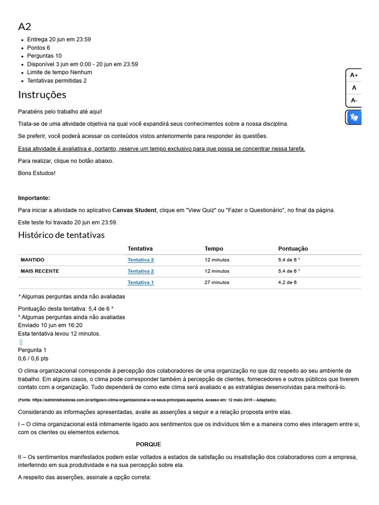 A2 - CORE GER24 - Core Curriculum - Gestão Da Mudança, Cultura e Clima ...