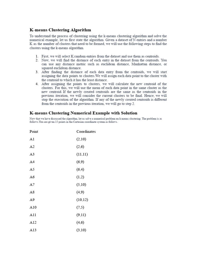 K-Means Clustering | PDF | Cluster Analysis | Information Science