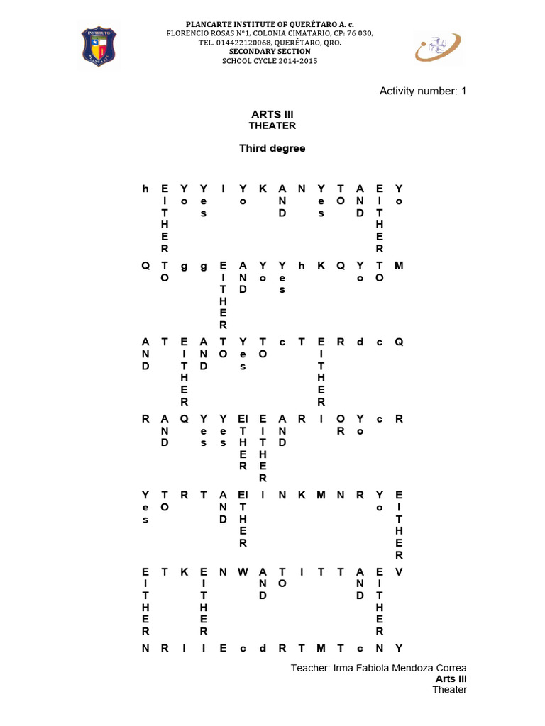 50 Secondary Theater Activities | PDF | Dragon