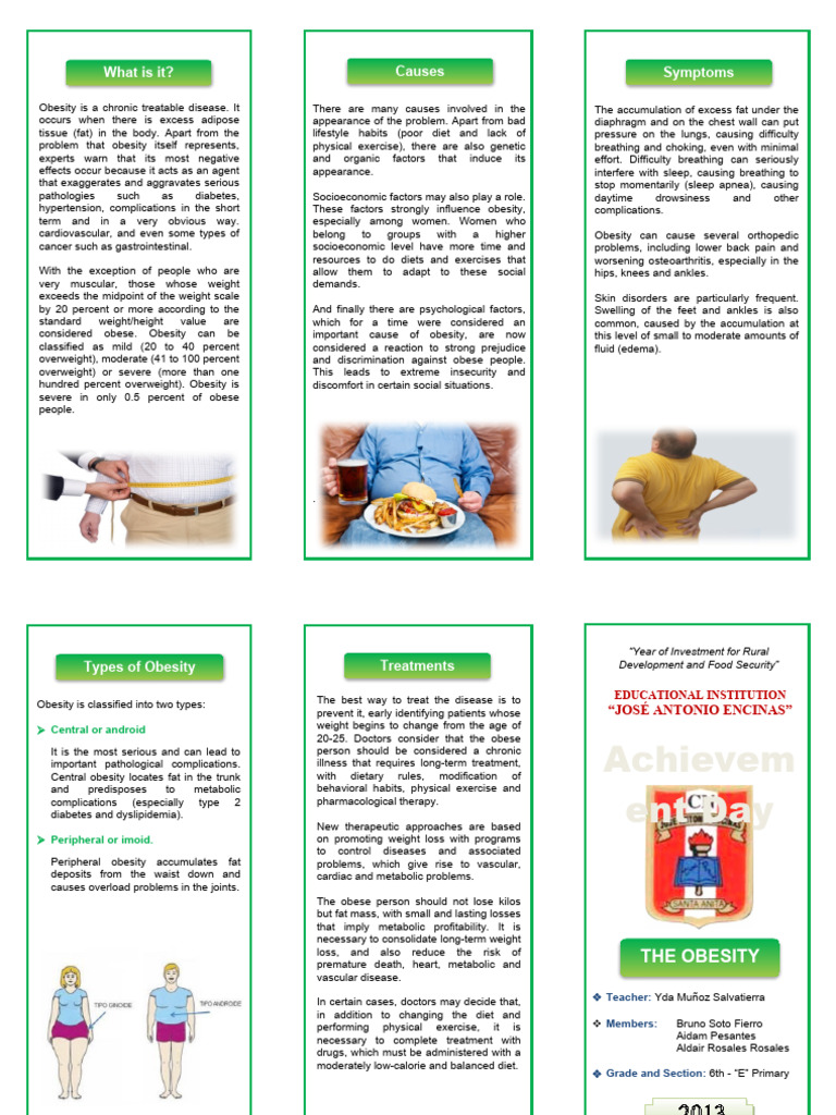 Obesity Triptych | PDF | Obesity | Chronic Condition