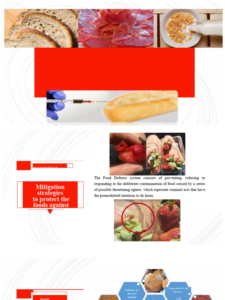 Food Defense: Protecting Against Contamination | PDF | Hazard Analysis ...