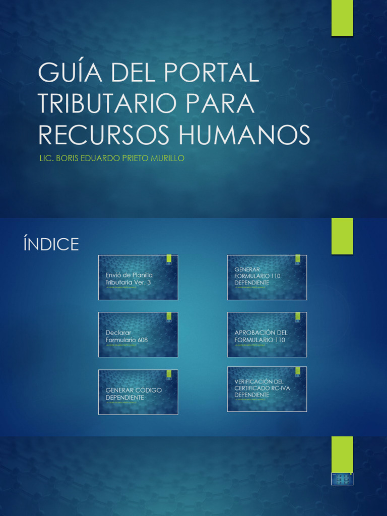 GUIA de Planilla Tributaria v3 - Formulario 608-RRHH | PDF | Informática