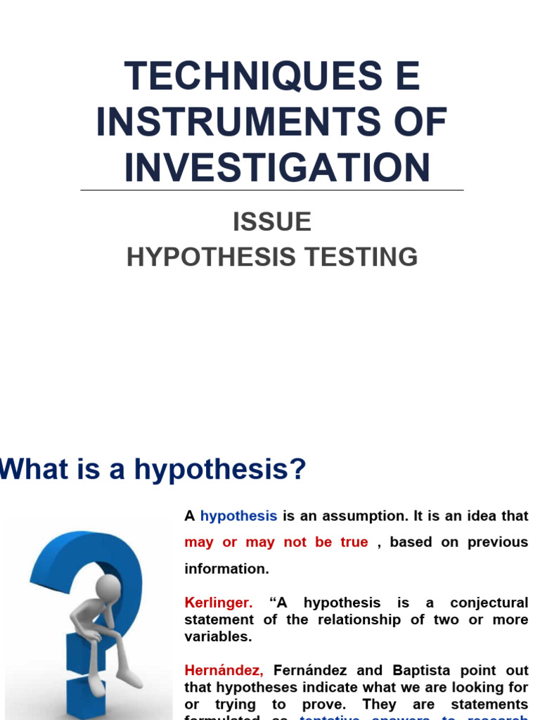 Hypothesis Testing Techniques | PDF | Statistical Significance | Hypothesis