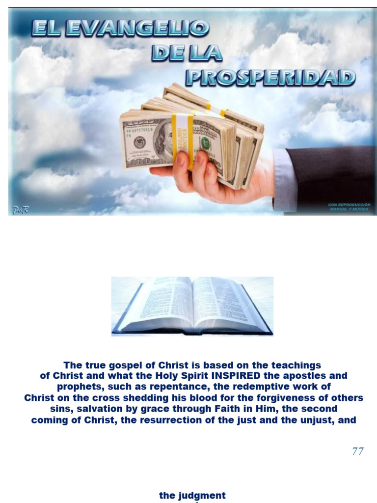 The Gospel of Prosperity | PDF | Prosperity Theology | Covenant (Biblical)