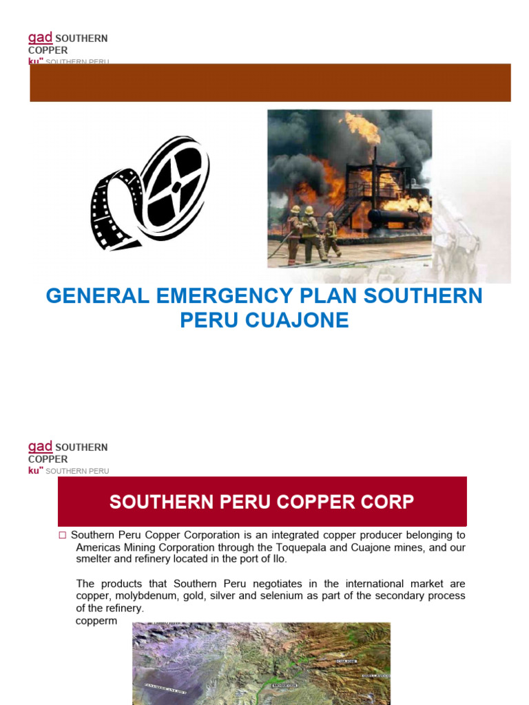 Cuajone Emergency Plan | PDF | Emergency | Emergency Management