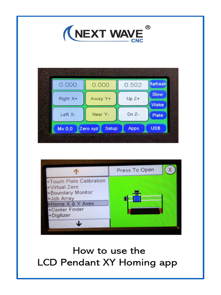 Homing XY Routine Using The LCD Pendant | PDF